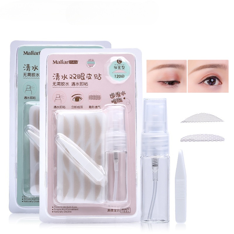 120Pcs Double Eyelid Patch Clear Water Lace Invisible Double Eyelid ...