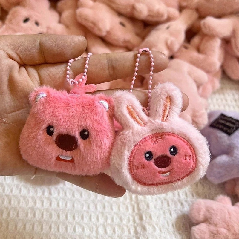 Lovely Keychains Plush Loopy Keyring Cartoon Mini Bag Pendant Gift ...