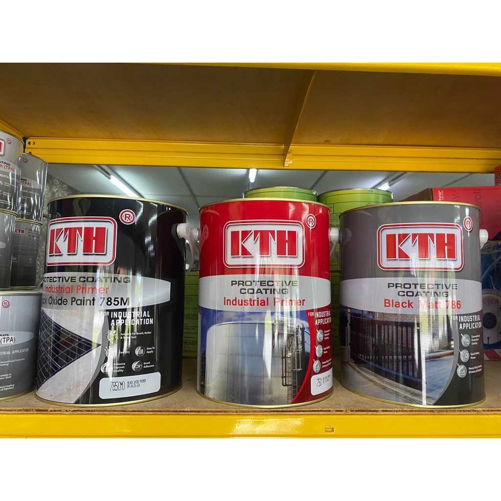 5L KTH 786 matte black /785M black/785G /Red oxide matte black paint ...