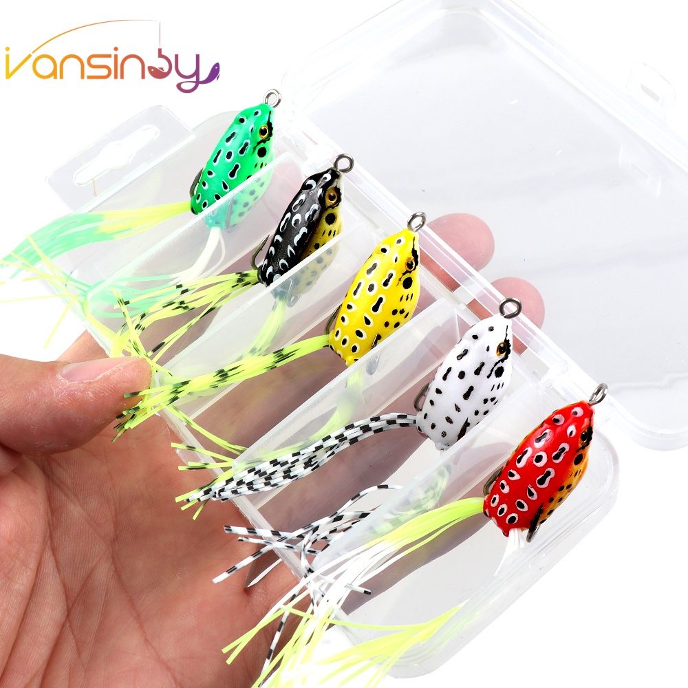 Fishing Lure 3.5g/5g/8g Soft Frog Lure Bait with High Carbon Steel ...