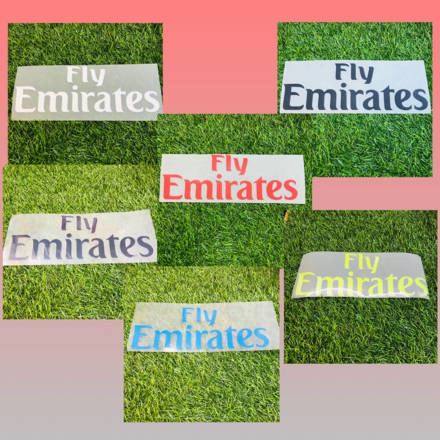Fly emirates white , red , black green grey neonyellow dan emirates fly ...
