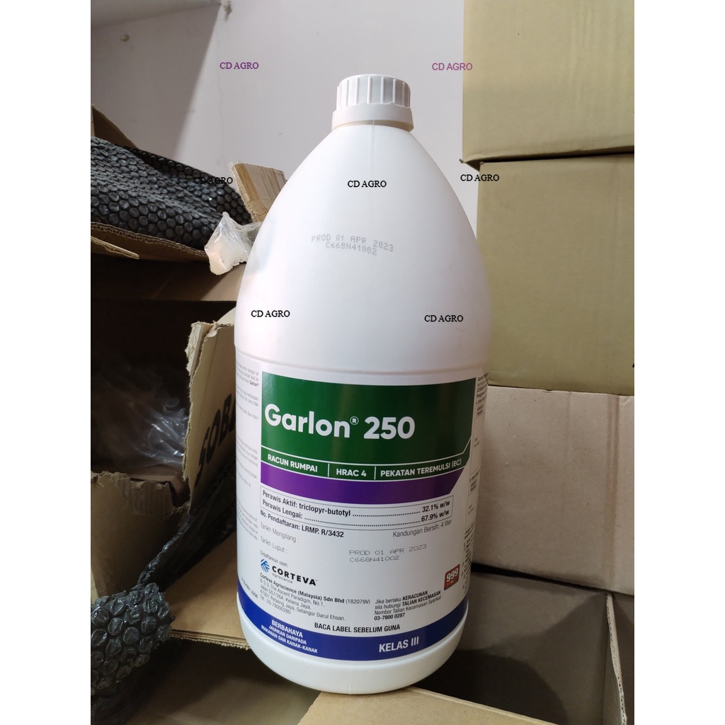4L Garlon 250 DOW Herbicide Racun Rumpai - bunuh pokok & anak kayu ...