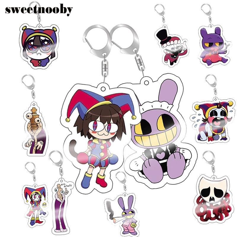 THE AMAZING DIGITAL CIRCUS Pomni Jax Cartoon Cute Pendant Bag Key Chain ...
