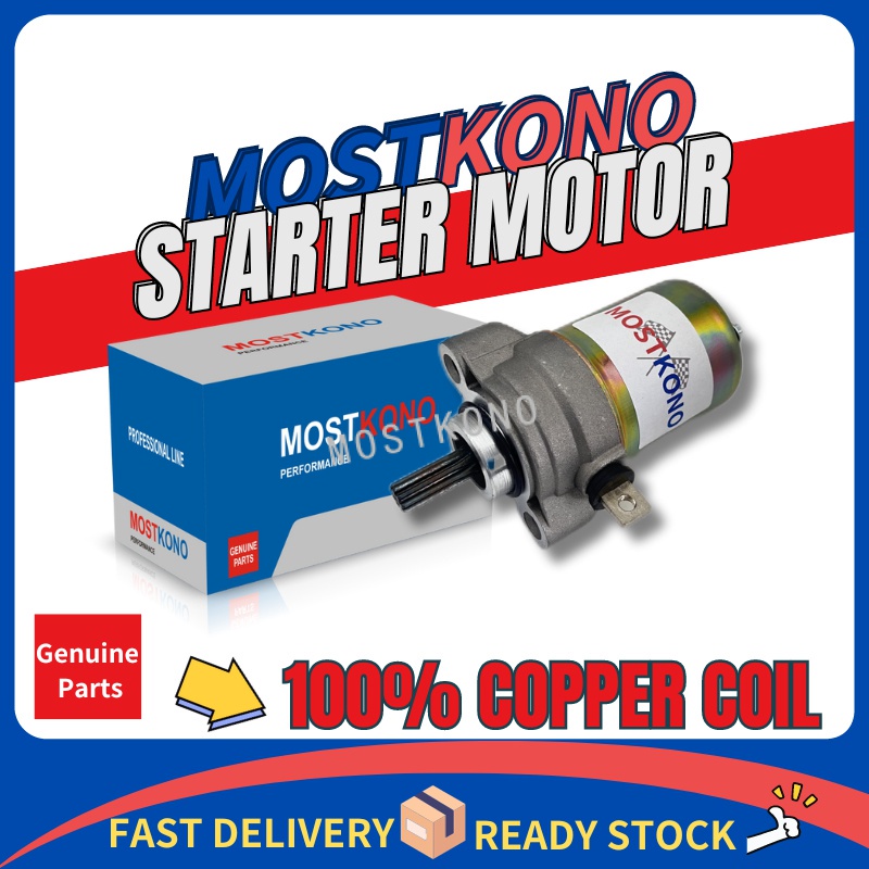 LC135 4S MOSTKONO STARTER MOTOR ASSY YAMAHA 135LC 4S 4 SPEED V1-V7 STARTING MOTOR LC 135 4S ...