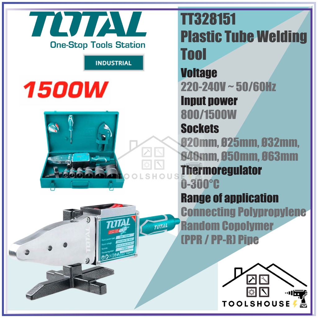 Total TT328151 / Wadfow WWM1L15 Plastic Tube Welding Tool 塑料管焊接工具 1500W ...