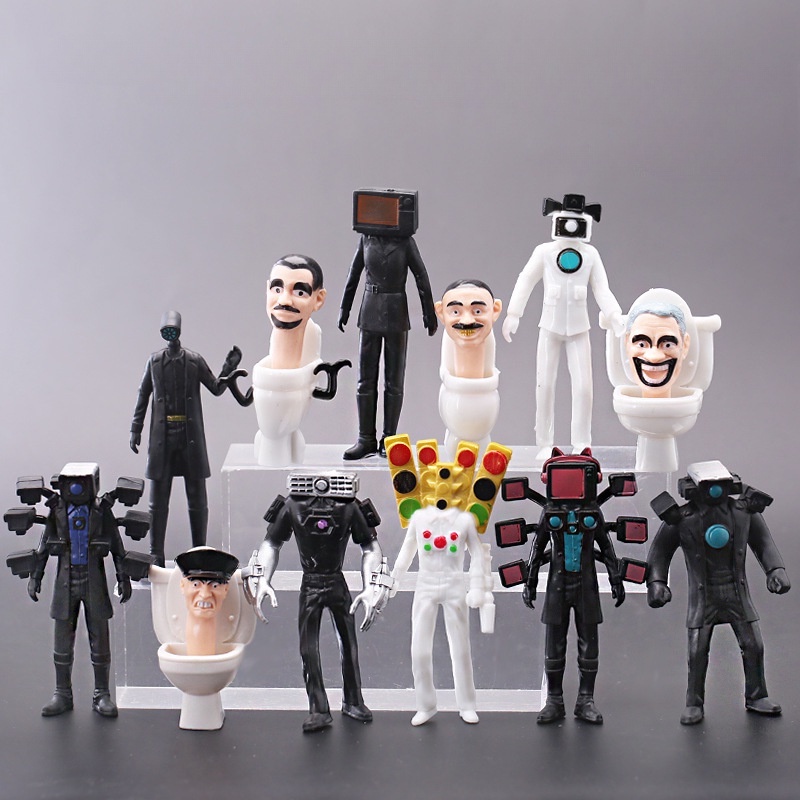 Skibidi Toilet Figure Toys Skibidi toilet plush Action Figure Speaker ...