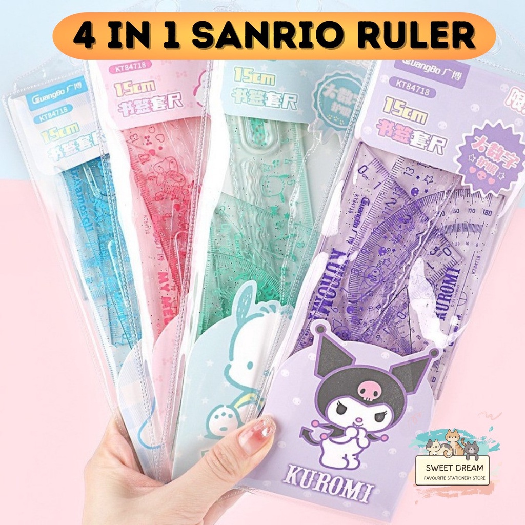 4 Pieces in 1 KT84718 15CM Guangbo Sanrio Kuromi / Pochacco / Melody ...