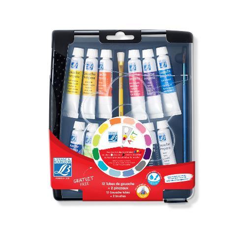 L&B TEMPERA GOUACHE ART BOX SET 12x10ML | Shopee Malaysia