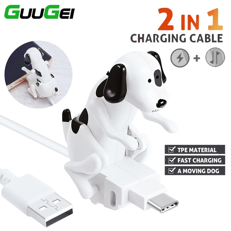 Guugei Funny Humping Dog Fast Charging Cable USB to iOS/Type-C Data ...
