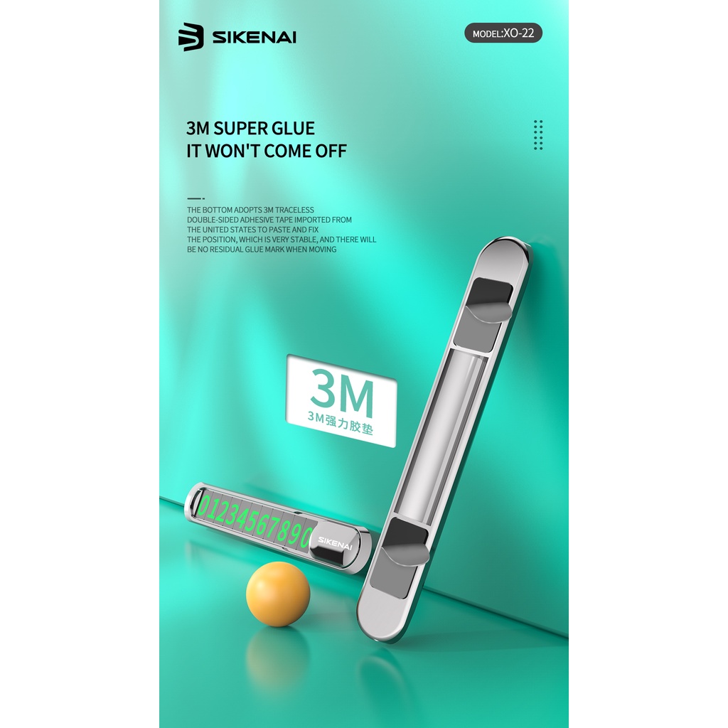 SIKENAI Zinc Alloy Stop Sign Temporary Parking Display Plate With ...