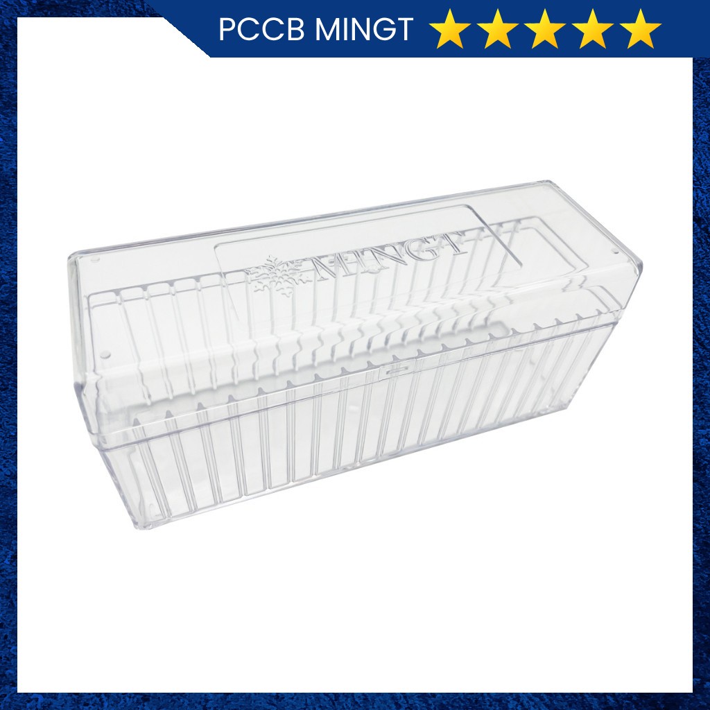PCCB MINGT 20 Slots Transparent Acrylic Coin Slab Storage Box For Coin ...