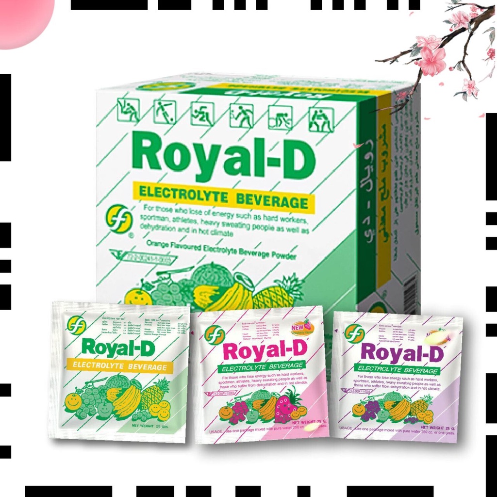 1 Box Thailand Royal D Electrolyte BeverageRoyal -D သီးစုံဓာတ | Shopee ...