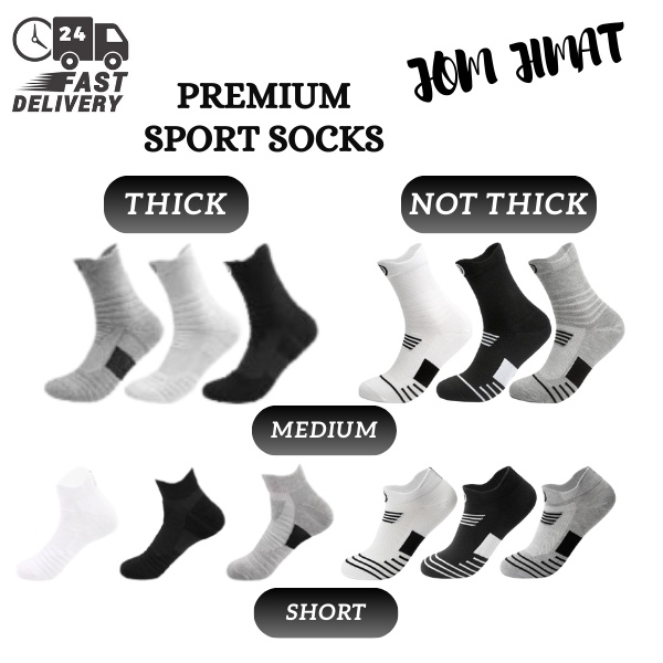 Sport Socks Anti Slip Sarung Kaki Breathable High Quality Running ...