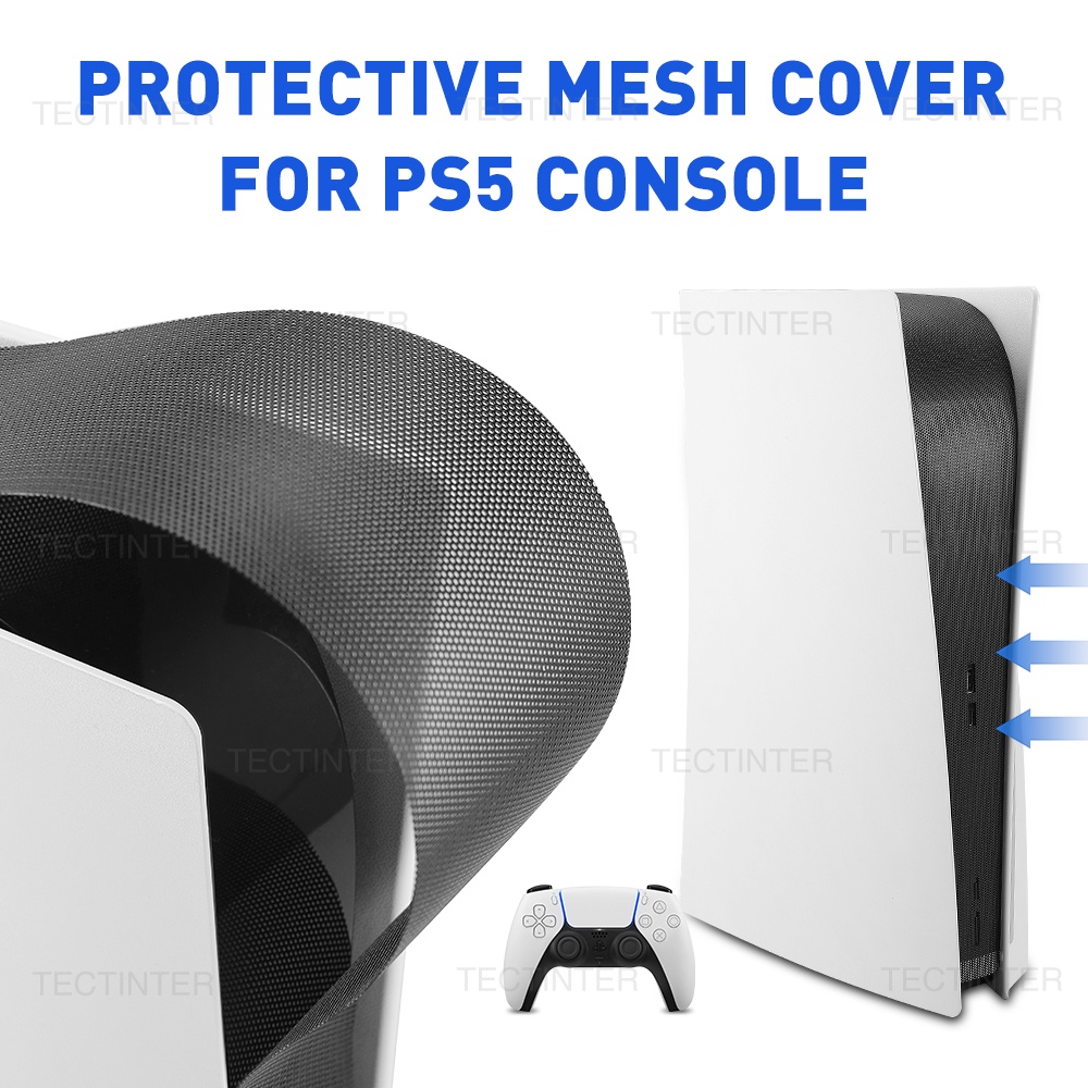 For PS5 Console Breathable Mesh Cover Flexible PVC Protective ...
