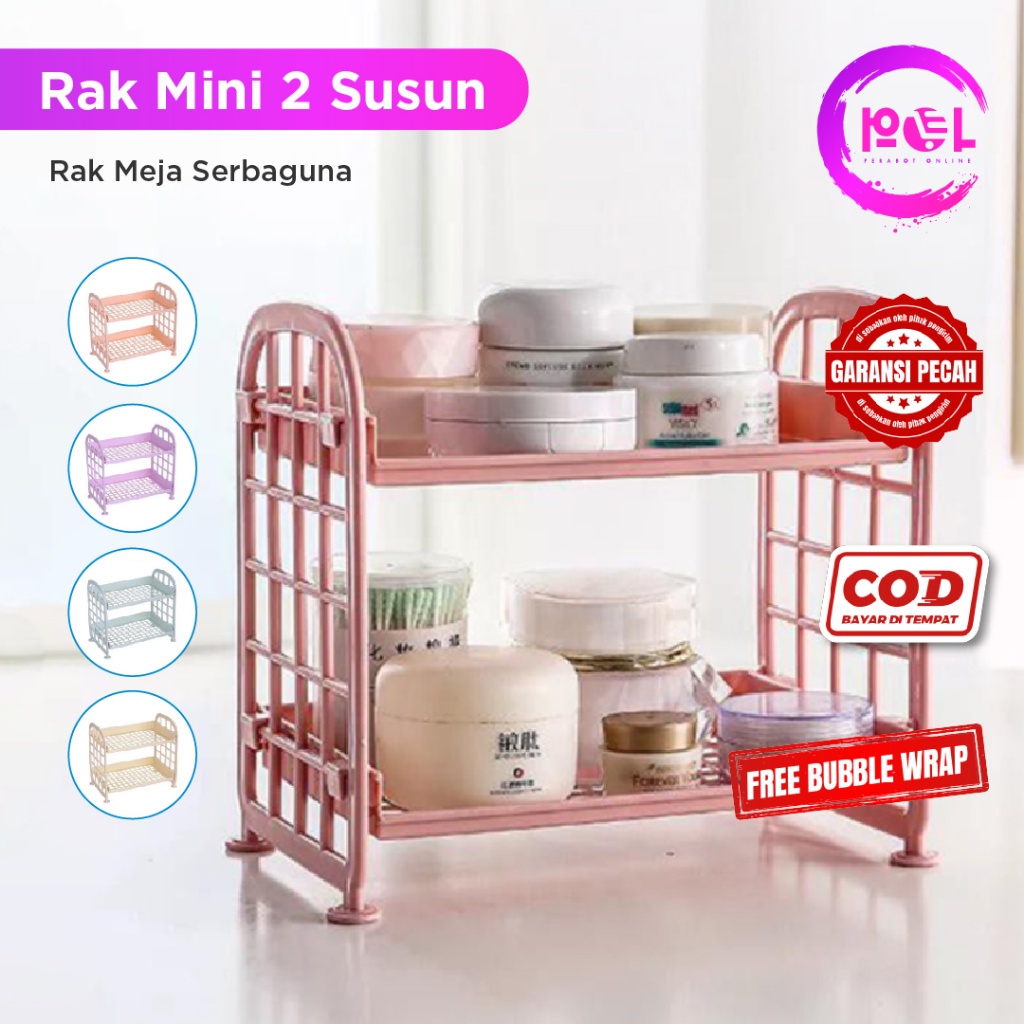 2-layer TABLE SHELF - 2-LAYER MINI TABLE SHELF / MULTIPURPOSE STACKING ...