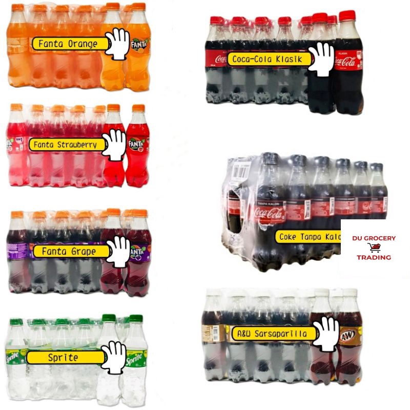 Minuman Dalam Botol 250ml x 24 Coca Cola / Sprite / Coke Fanta Orange ...