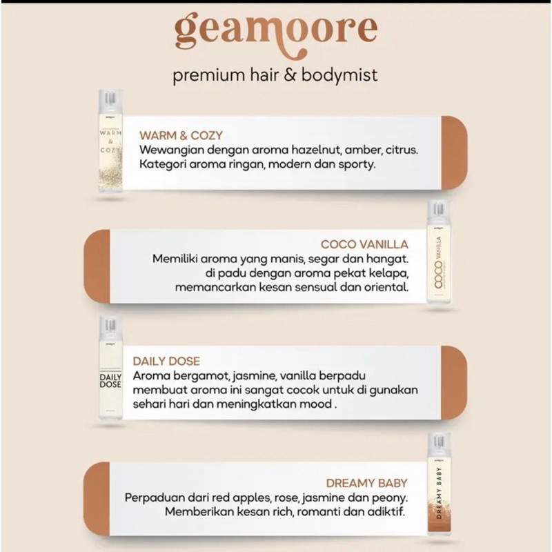 GEAMOORE HAIR AND BODYMIST 275 ML ( PARFUM GENTONG ) | Shopee Malaysia