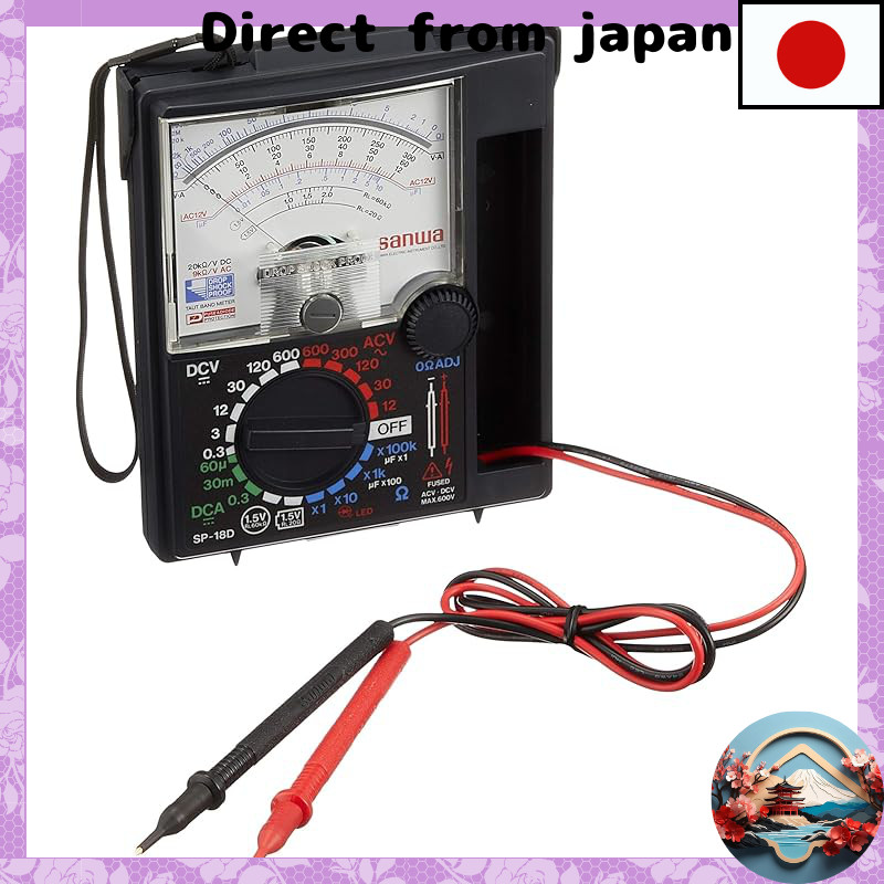 SANWA Analog Multimeter SP Series with Blister Pack and Protective Case ...