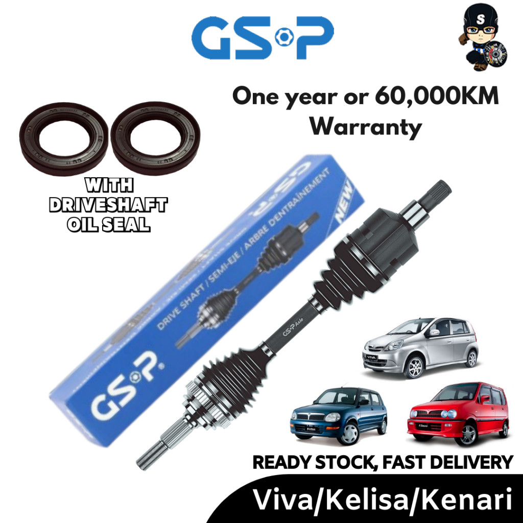 GSP Perodua Kelisa, Kenari Viva Drive Shaft Left (Short) Right (Long ...