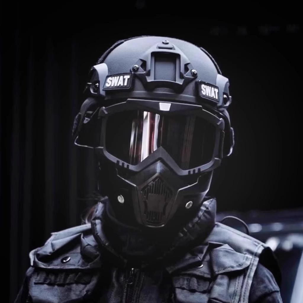 [1090 People Collection] Children's Tactical Helmet Mask Adult Armed cs ...