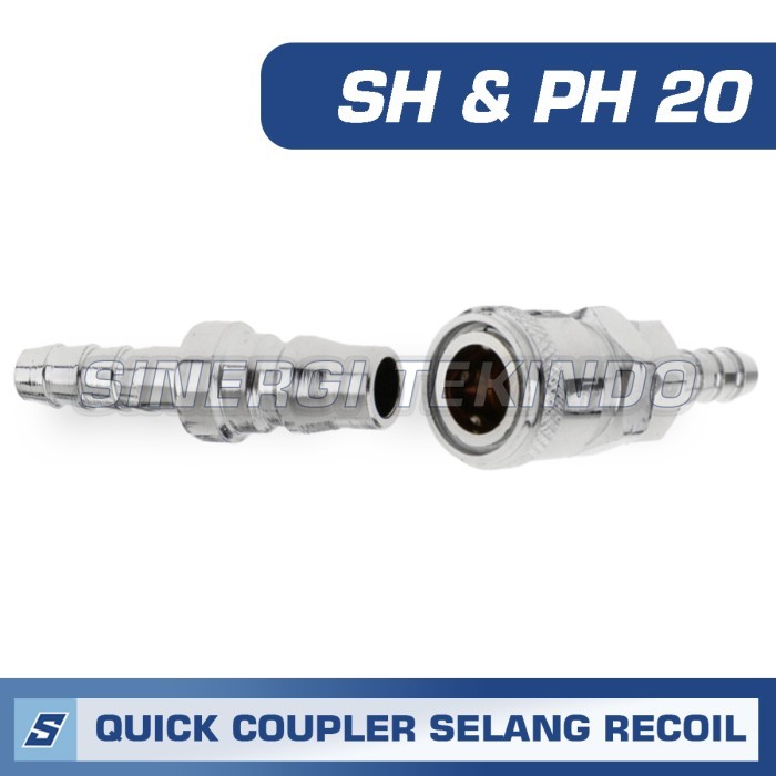 Quick Coupler SH20 + PH20 Recoil Compressor Hose Connection Coupler ...