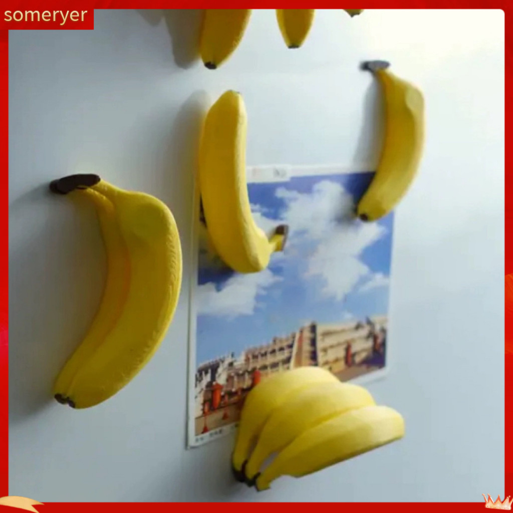 someryer| Magnetic Banana Ornament Mini Banana Magnet 3d Mini Banana ...