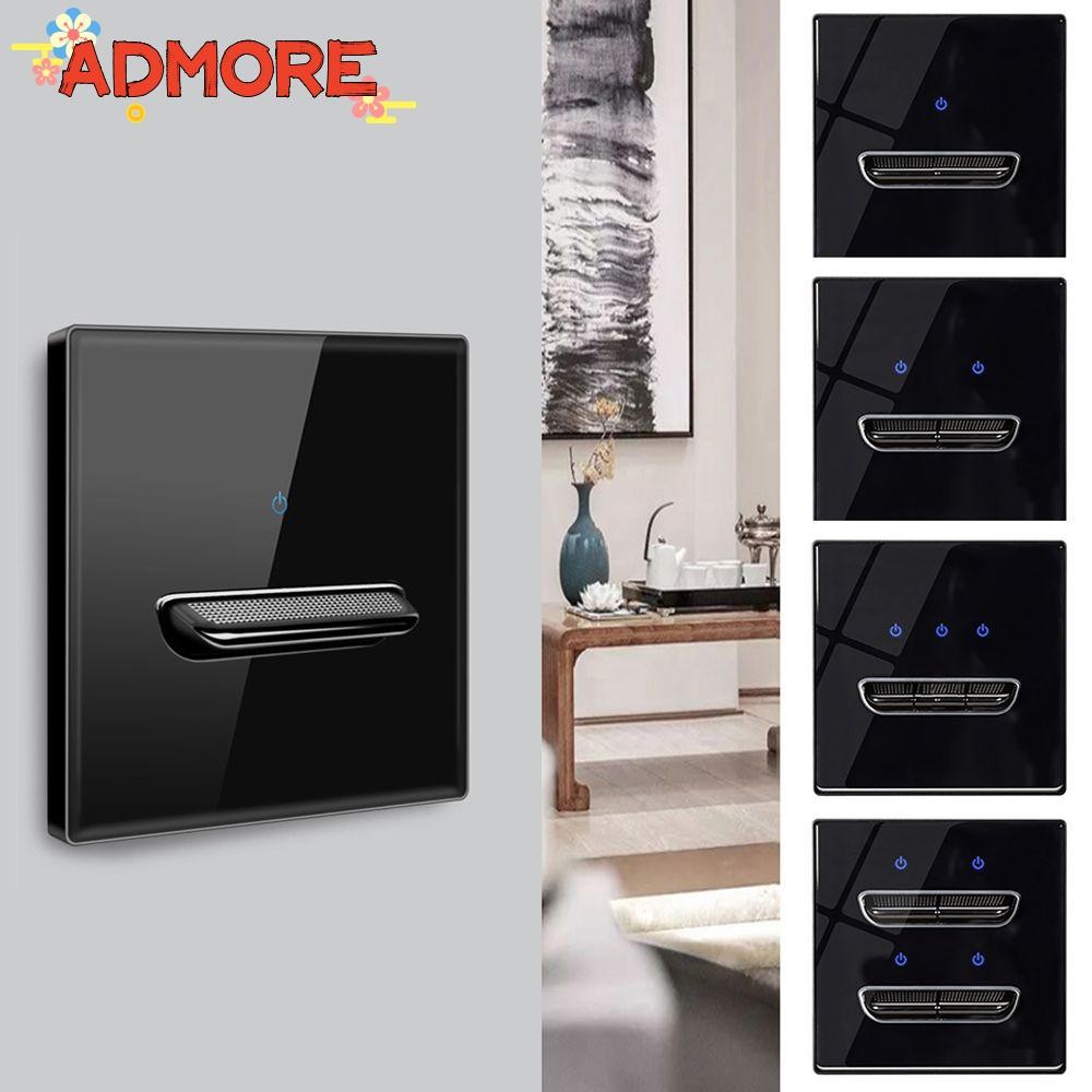 ADMORE Toggle Switch 86*86mm 1/2/3/4 Gang 1 Way Stylish Wall Light ...