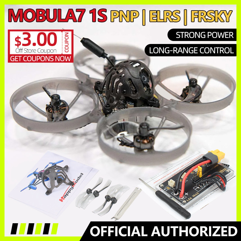 Happymodel Mobula7 1S 75mm Micro FPV Whoop Drone Quadcopter Mobula 7 Motor Open VTX 2.4G ELRS ...