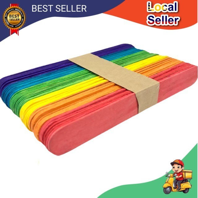 (50pcs) Batang Aiskrim, Kayu Ais Krim, Ice Cream Stick Aiskrim 15CM X 1 ...