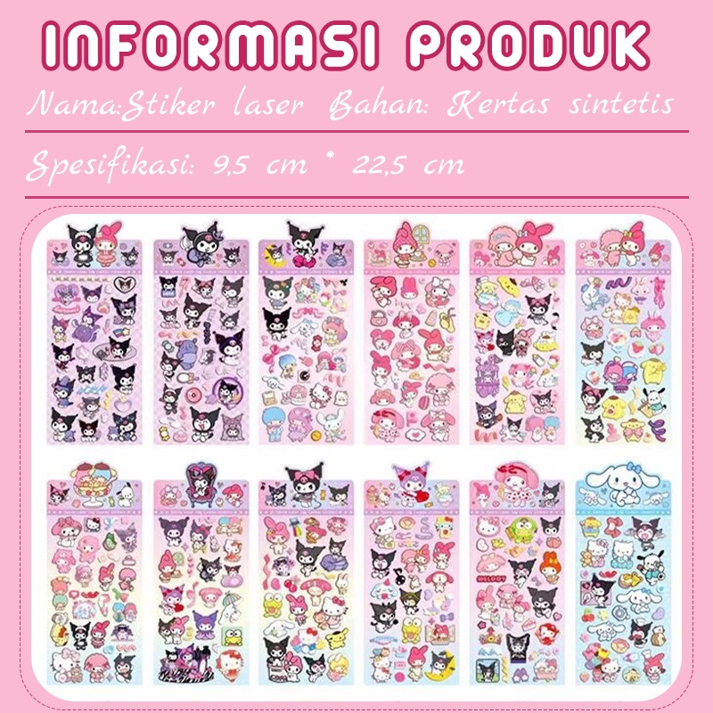 Sticker Sachet SANRIO Sticker Pack My Melody Hello kitty Cinnamoroll ...