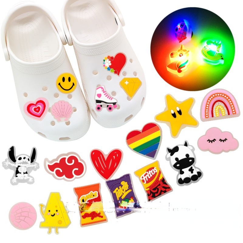 Cartoon Led Jibbitz Charm Pokemon Squirtle Shoe Charms Roller Skates ...