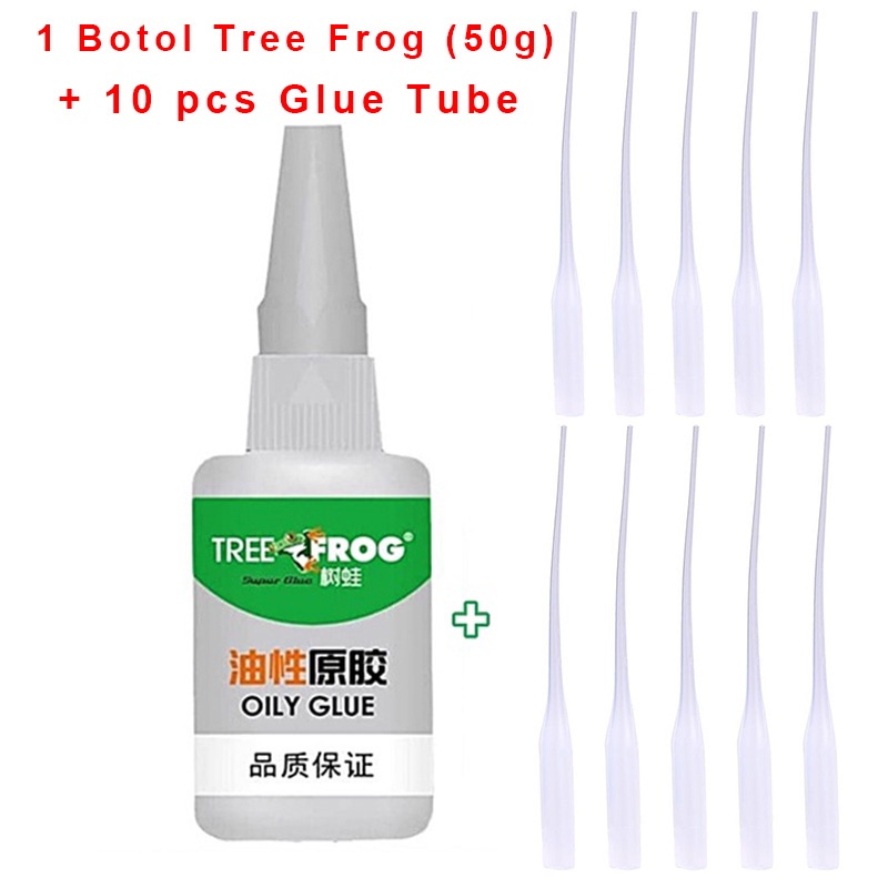 Original Tree frog Oily Glue Adhesive Super Strong Glue 50G Free 5 Glue ...