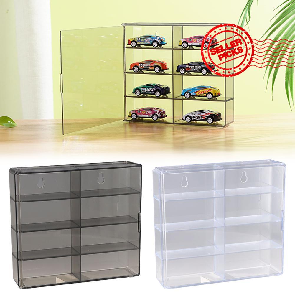 8 Grid Car Model Storage Box 1:64 Wheels Display Rack Simulation Toy ...