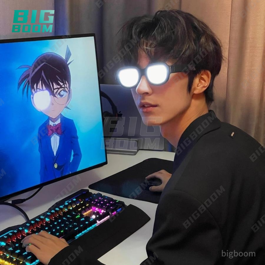 LED Glasses Conan cosplay/cermin mata led/detective conan glasses 柯南眼镜 ...