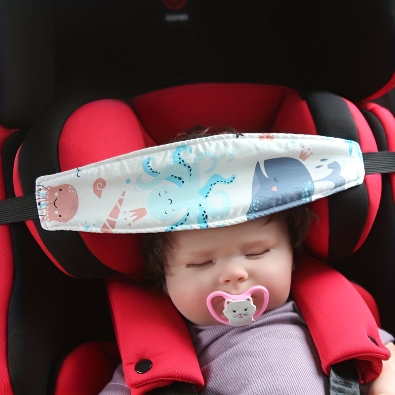 Infant Head Fixing Strap Child Car Safety Seat Headrest Sleep Eye Mask ...