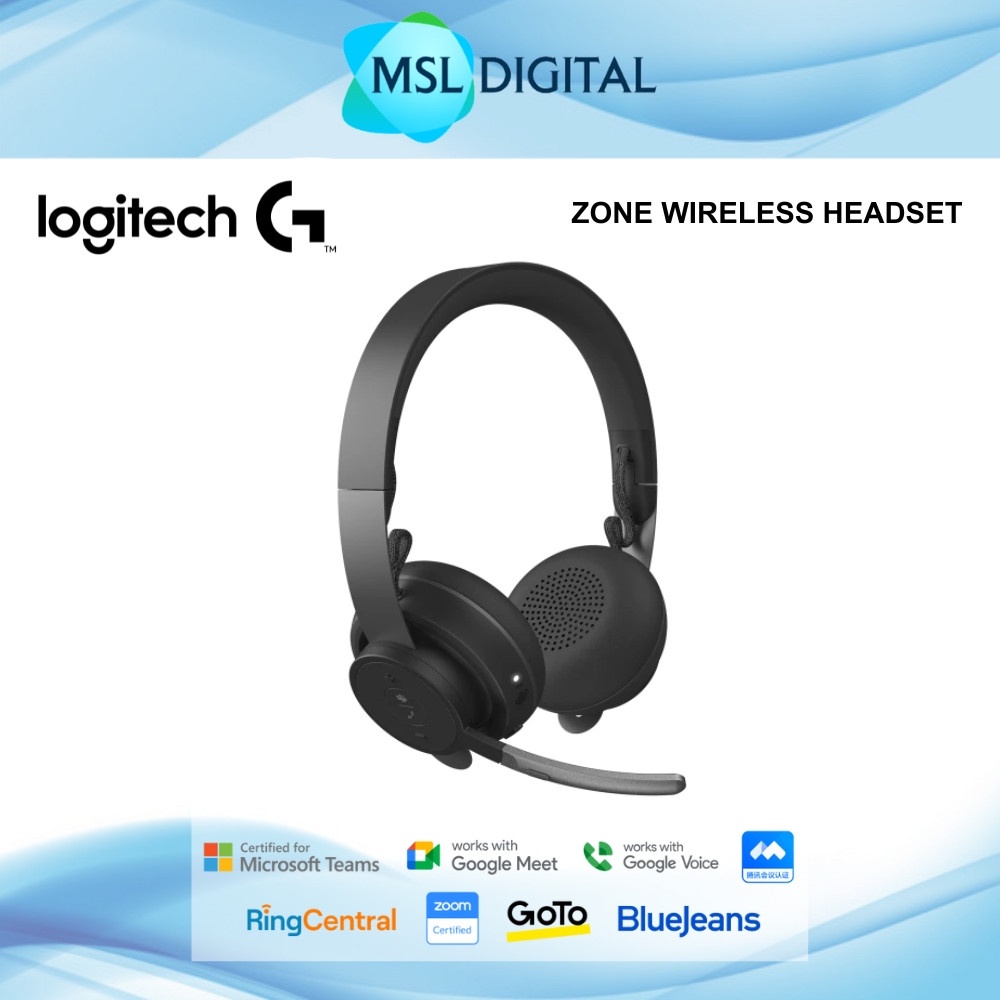 Logitech Zone Wireless Headset | Noise-Canceling | Bluetooth 5.0 ...