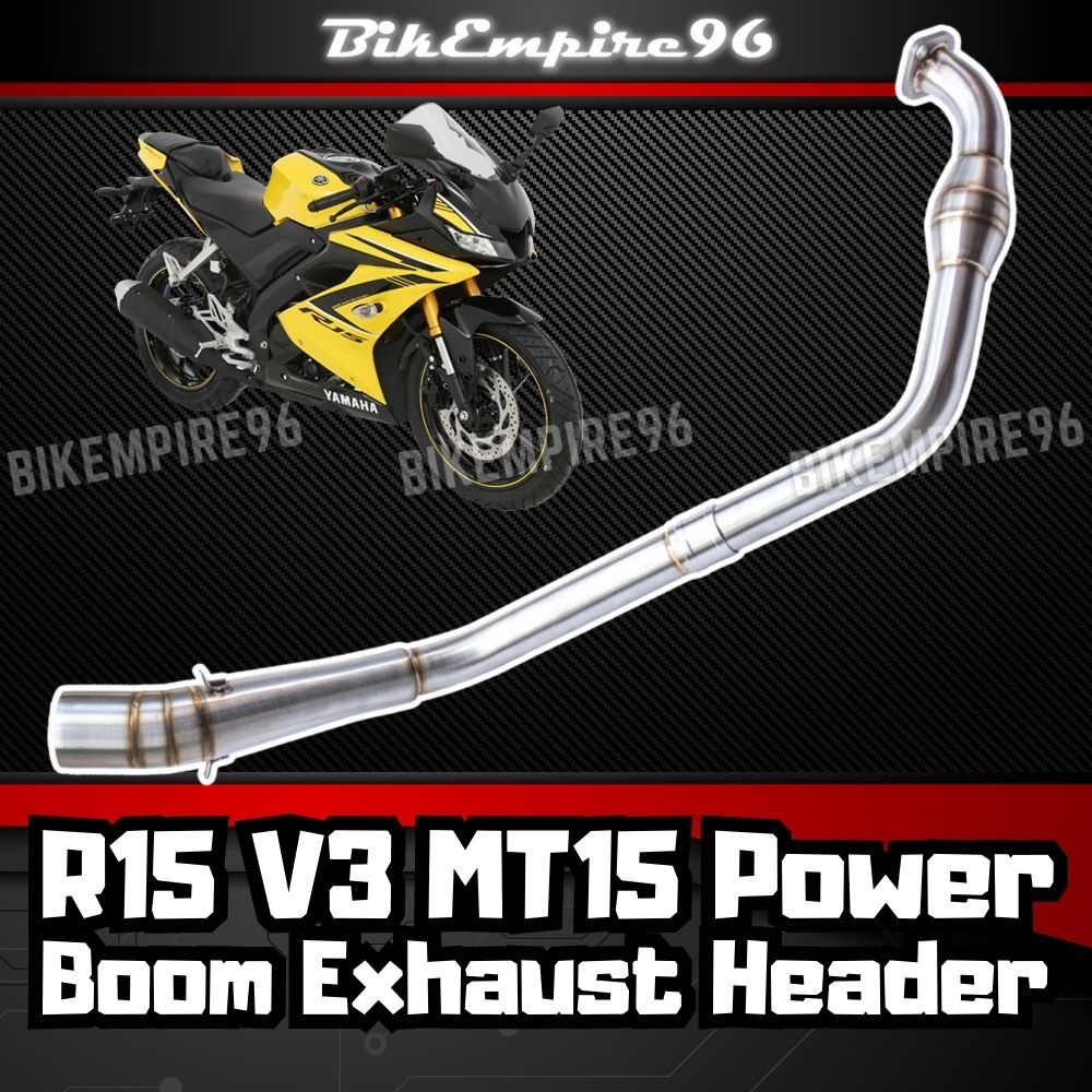 Yamaha R15 V3 MT15 Exhaust Header 32mm Header Piping Stainless Steel ...