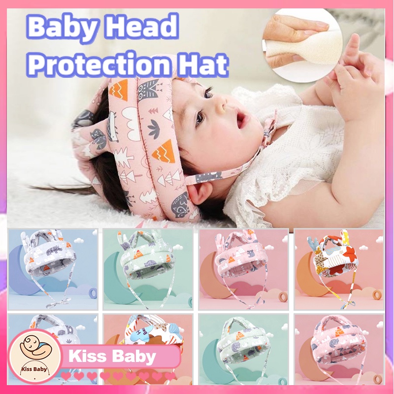 Baby Head Protection Hat 𝐀𝐝𝐣𝐮𝐬𝐭𝐚𝐛𝐥𝐞 𝐒𝐨𝐟𝐭 𝐒𝐚𝐟𝐞𝐭𝐲 𝐇𝐞𝐥𝐦𝐞𝐭 Toddler Walk ...