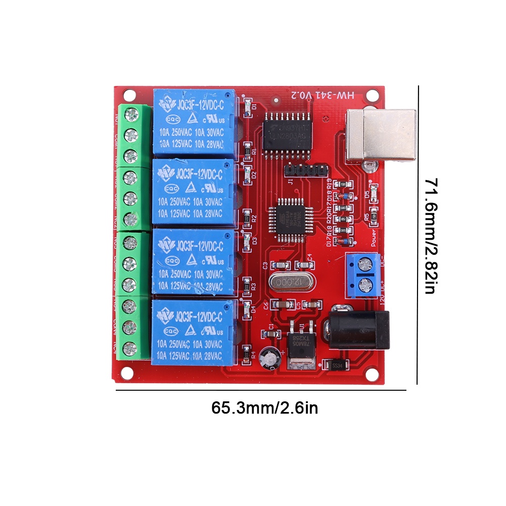 4/8 Channel USB Control Switch Drive-Free Relay Module DC 12V for Smart ...