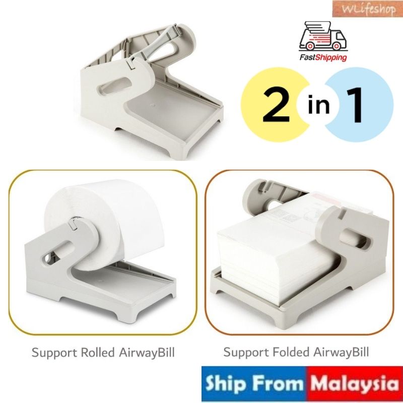 Thermal Printer Bracket Rak Thermal Printer Paper Rack Plastic Roll ...
