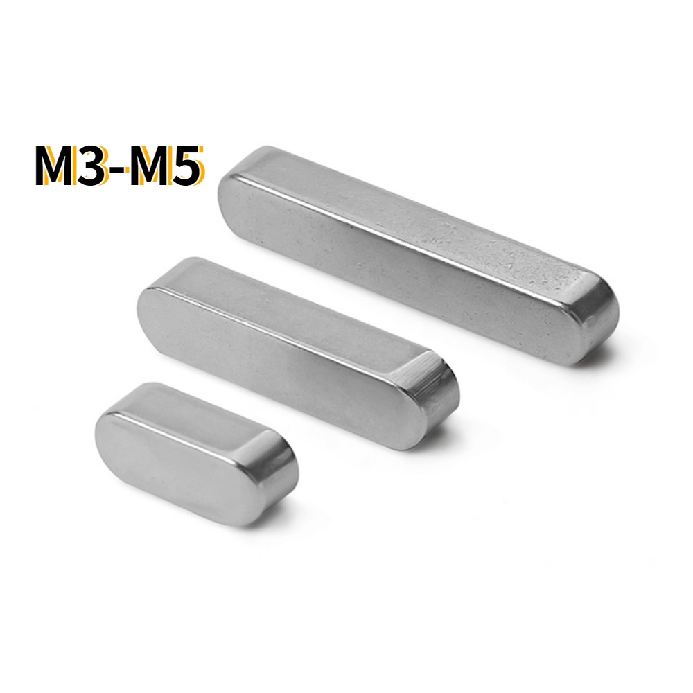 [XNY] 304 Stainless Steel Flat Key Pin GB1096 A-Type Key Slot Pin Round ...
