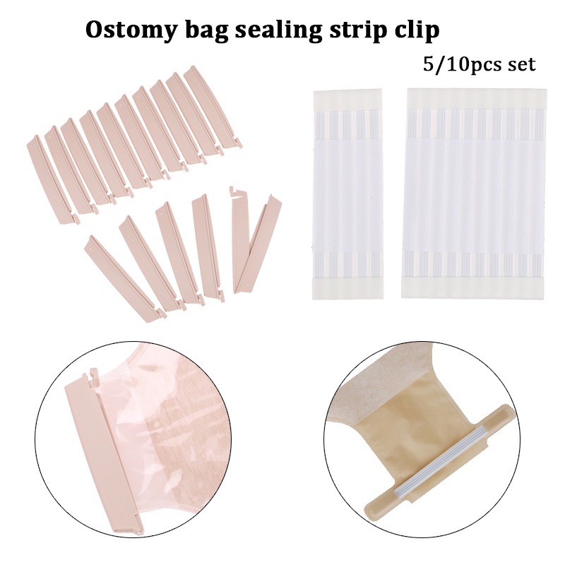 Colostomy Bag Sealing Clip for Reusable Flexible Drainable Pouch Clamp ...