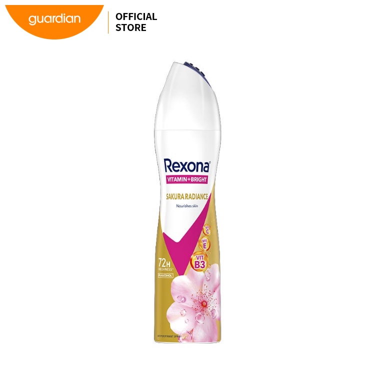 Rexona Natural Brightening Fresh Sakura Deodorant Spray 135ml | Shopee ...