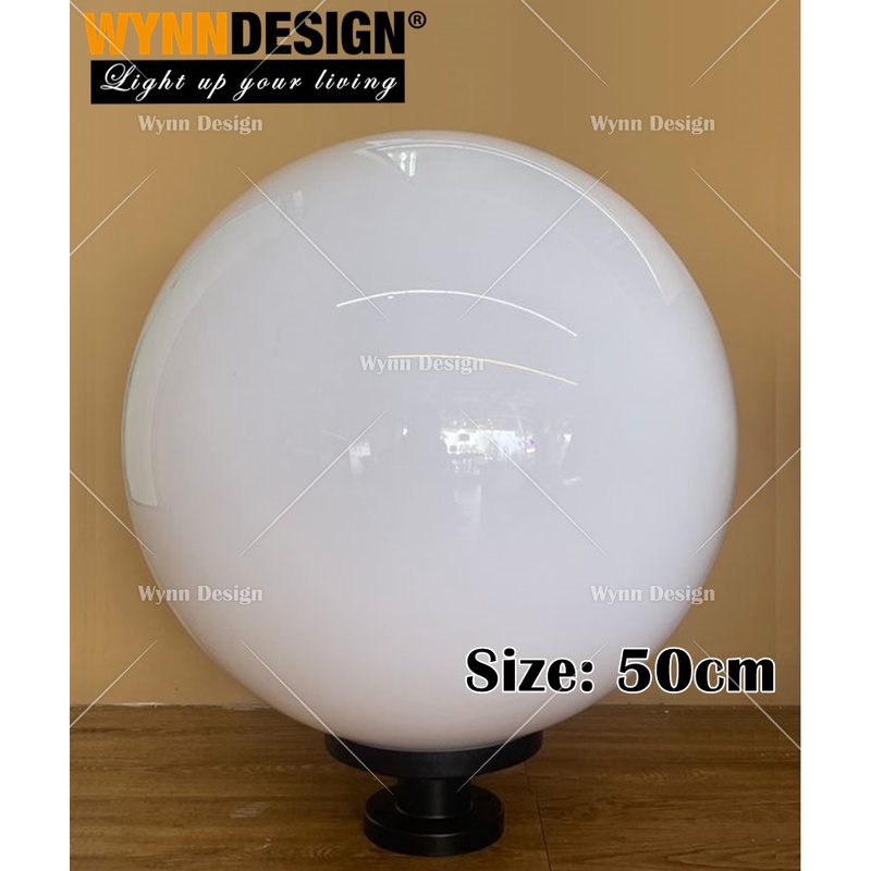 Wynn Design 20-Inch (50CM) Outdoor Globe Light Weather Proof Globe ...