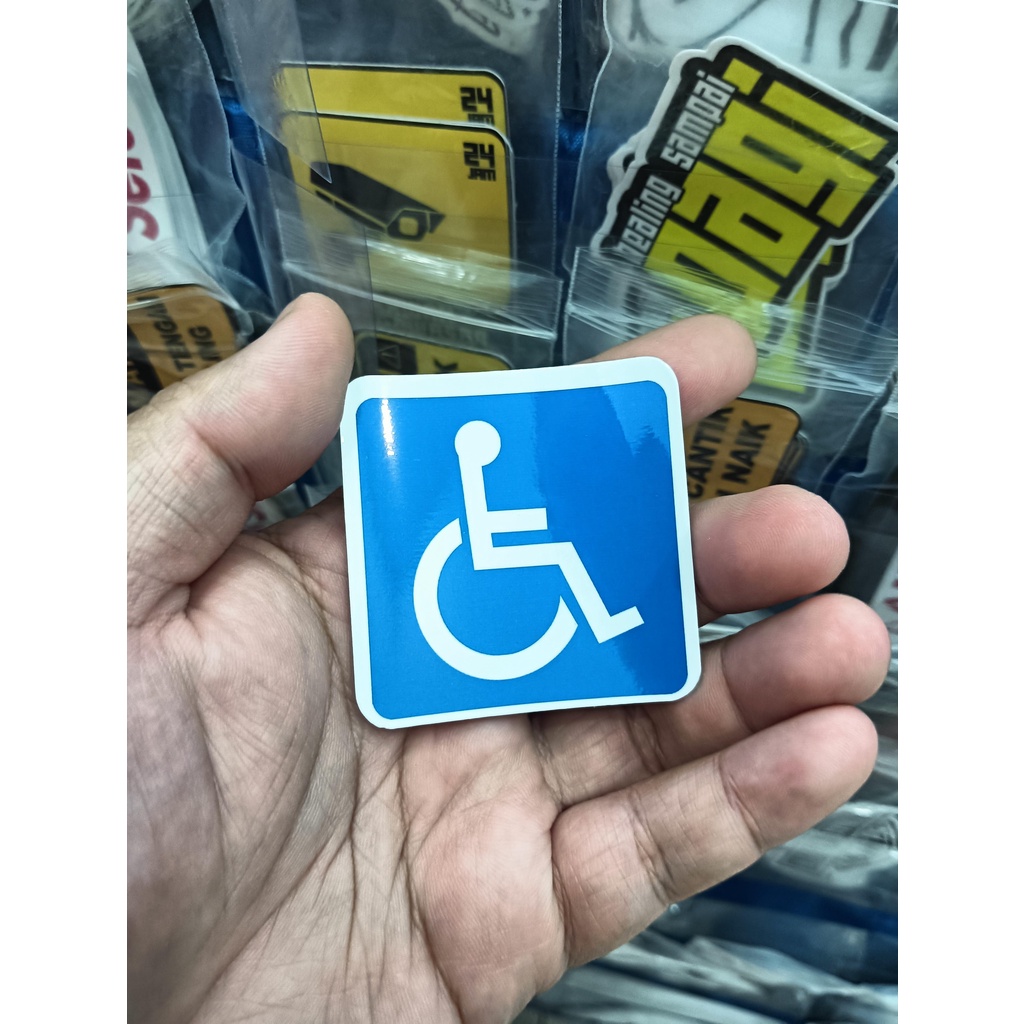 Sticker OKU on wheelchair (Waterproof with laminate) | Shopee Malaysia