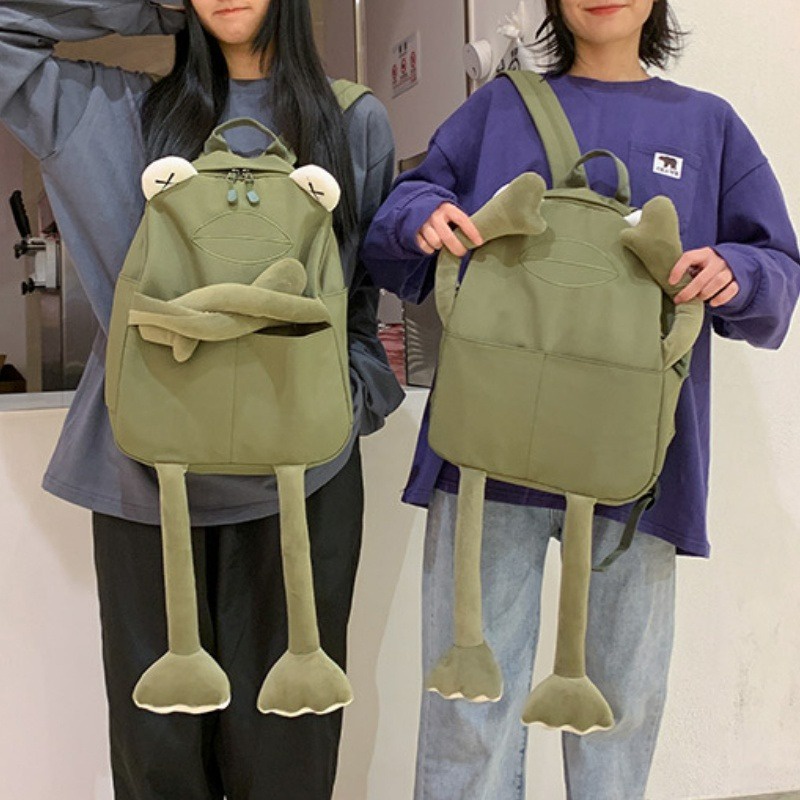 Korean version of college style funny backpack cute ugly and cute ...