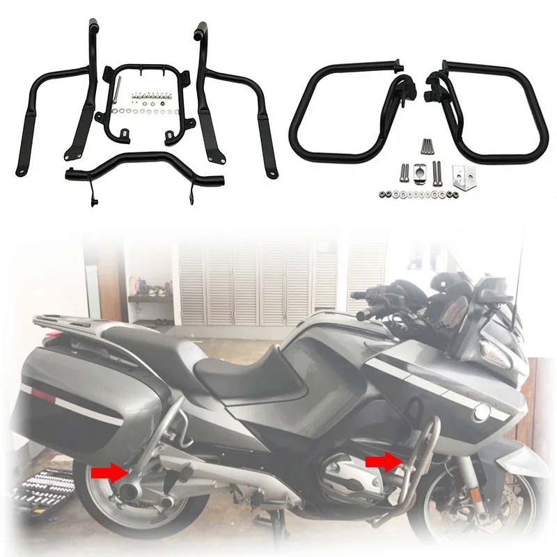R1200RT Front&Rear Engine Guard Crash Bar Bumper Frame Protection For ...