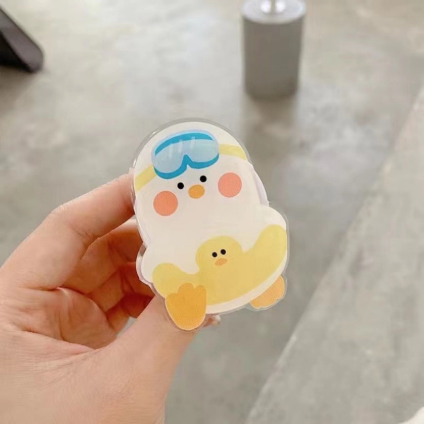 Cute Korean Duck POP Cellphone Bracket Holder INS Disposable Bag Mobile ...