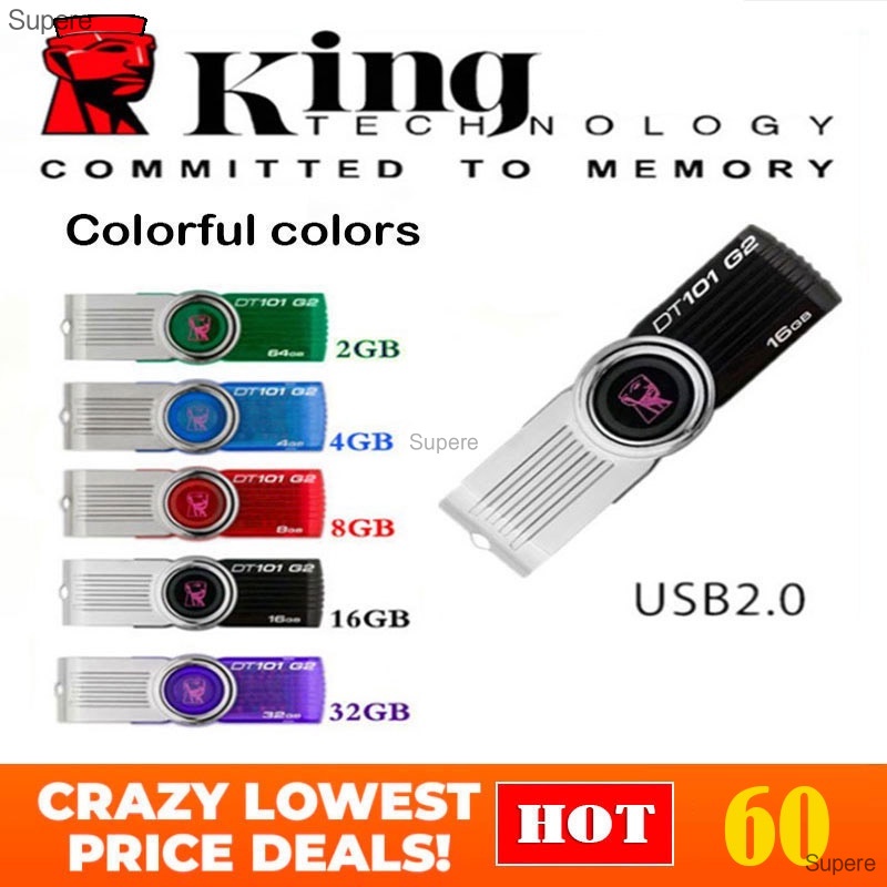 Kingston Rotatable U Disk Usb 2GB 4GB 8GB 16GB 32GB 64GB Flash Driver ...