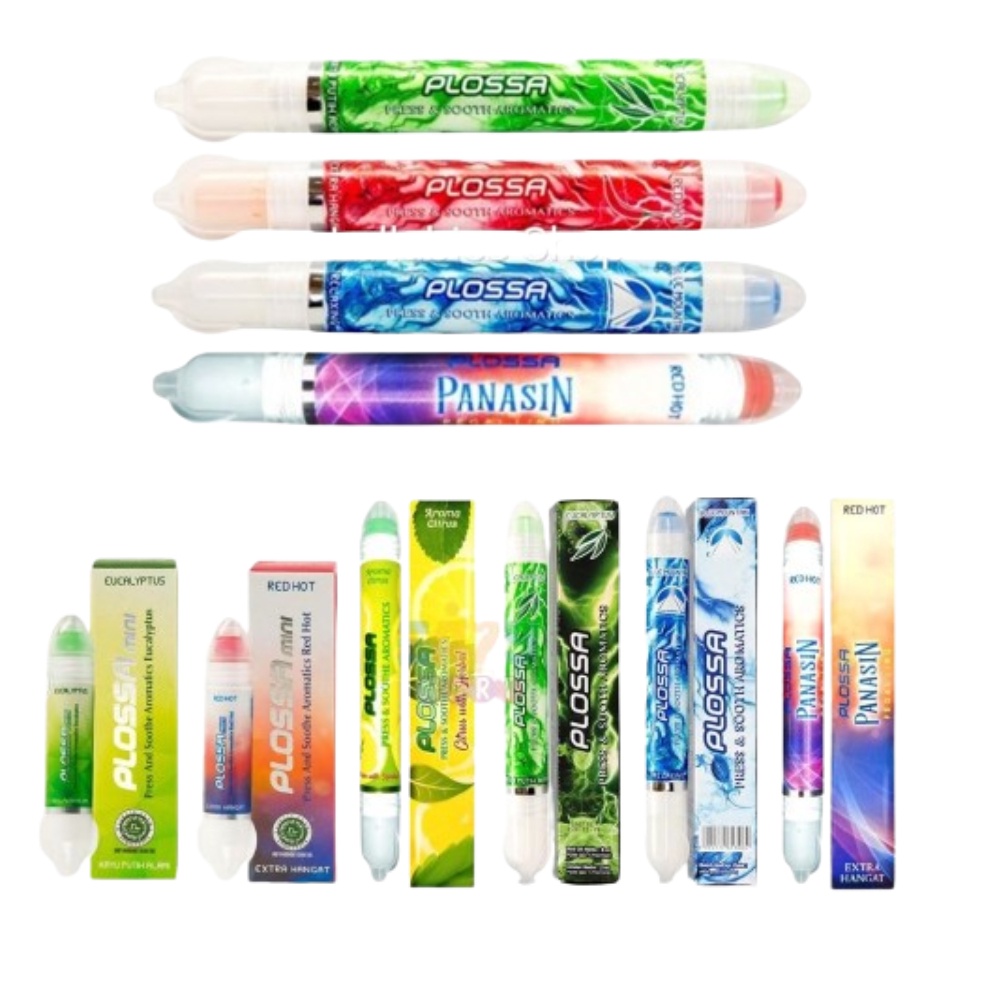 PLOSSA MINYAK ANGIN 2IN1 AROMATHERAPHY 10ML ROLL ON DAN INHALER ...